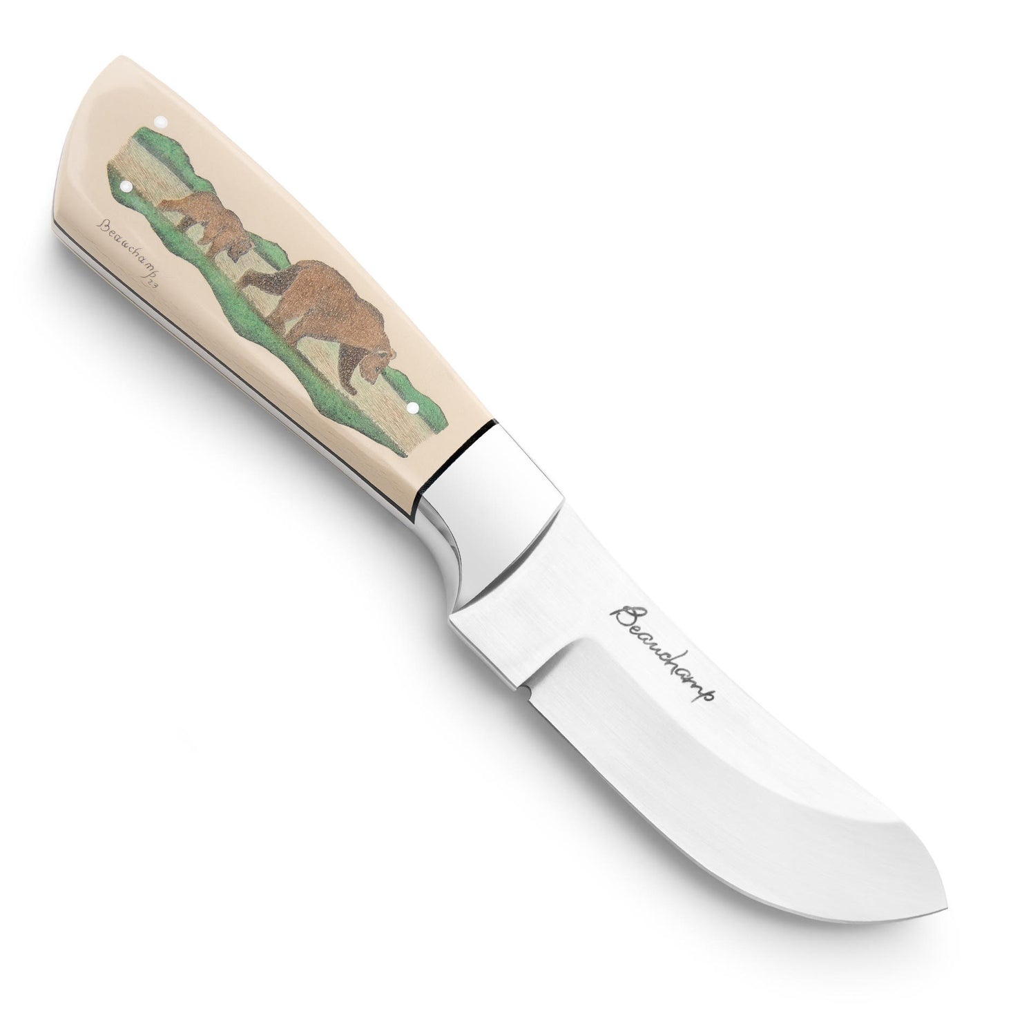 GRIZZLY IVORY MICARTA – Beauchamp Knives